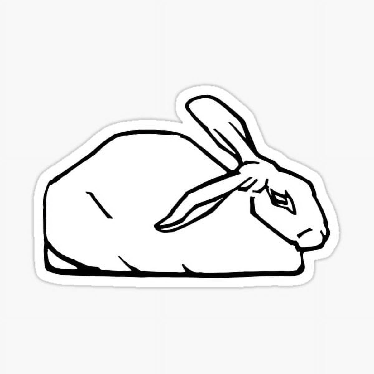 KIRAKIRA Rabbit Woodblock Sticker - Walmart.com