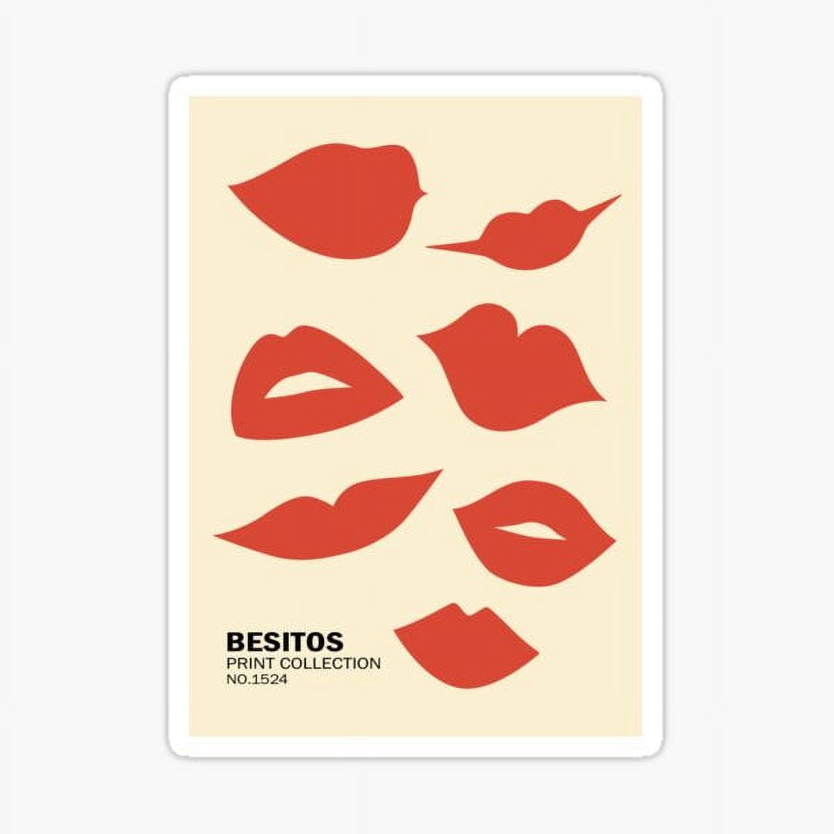 KIRAKIRA Red lips, Kisses art print, Retro , s aesthetic, Museum ...
