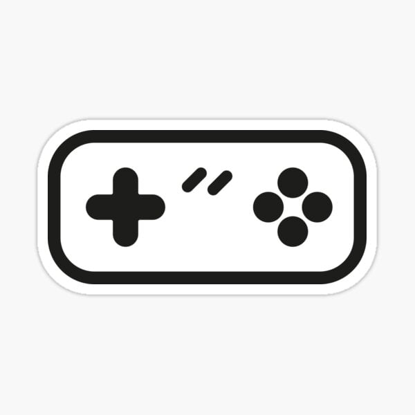 KIRAKIRA Retro Game Controller Sticker - Walmart.com