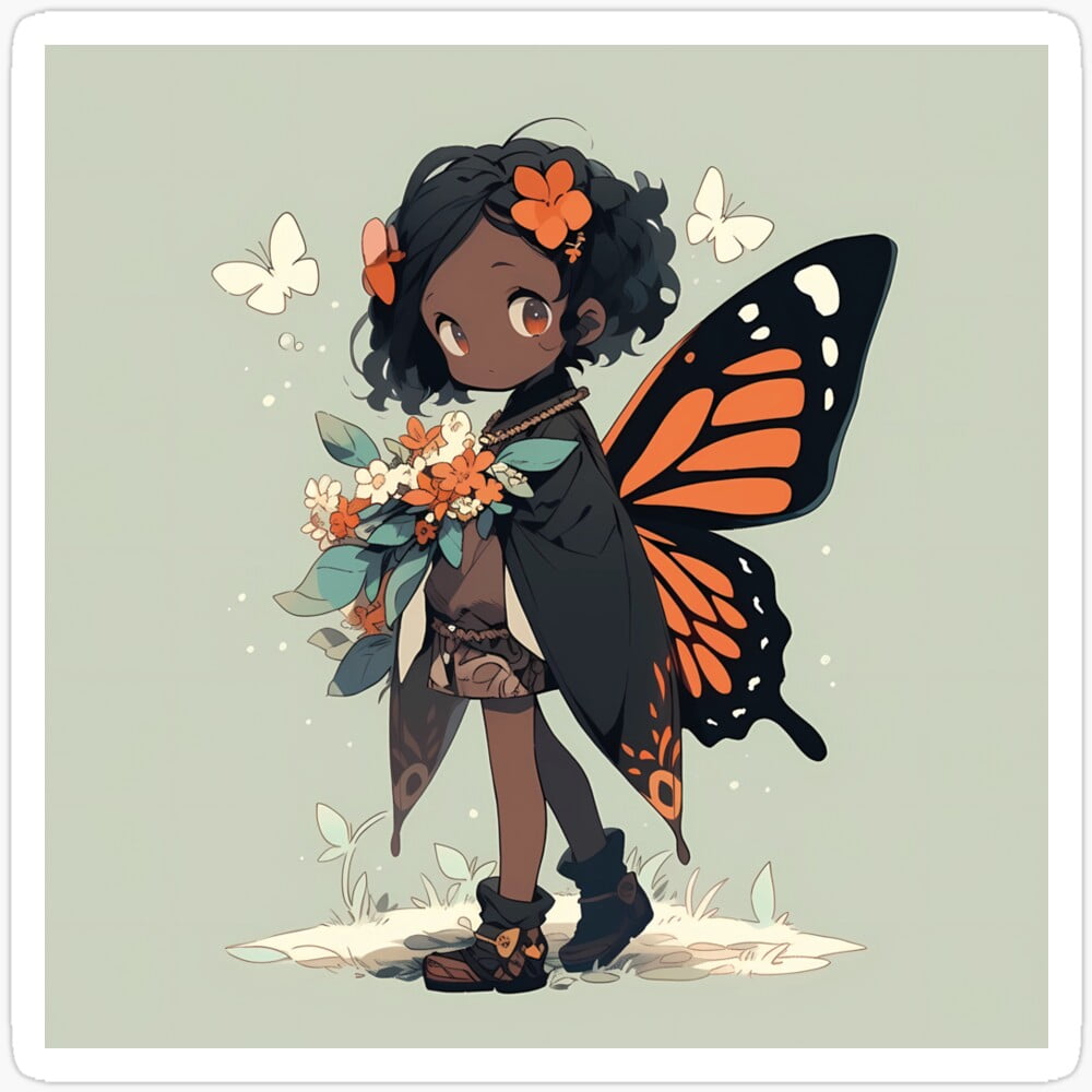 KIRAKIRA Retro vintage fairycore Anime Sticker, Decorate laptops, water ...