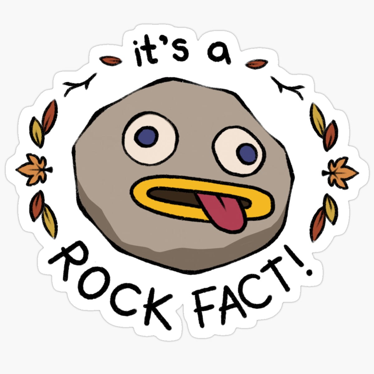 KIRAKIRA Rock Fact! Sticker. Gift For You - Decorate Laptops, Water ...