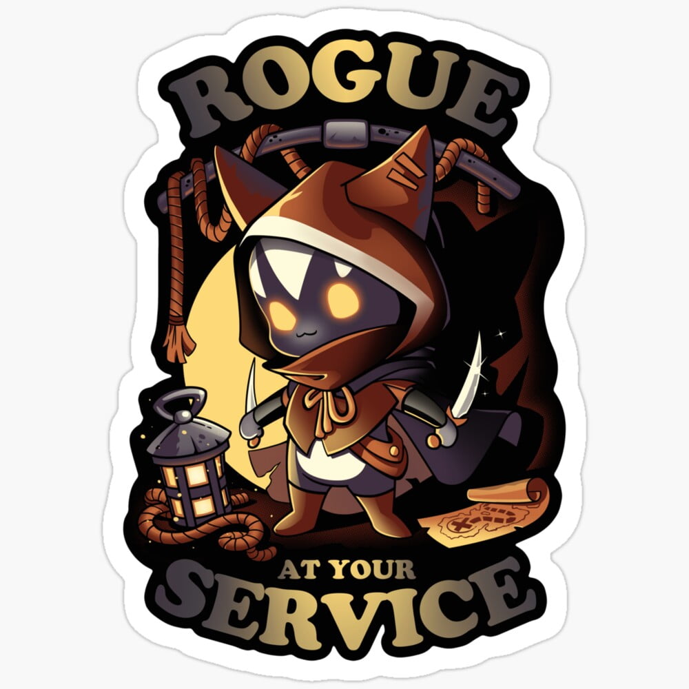 KIRAKIRA Rogue's Call - Cute Gamer and Geek Sticker. Single, trio, or ...