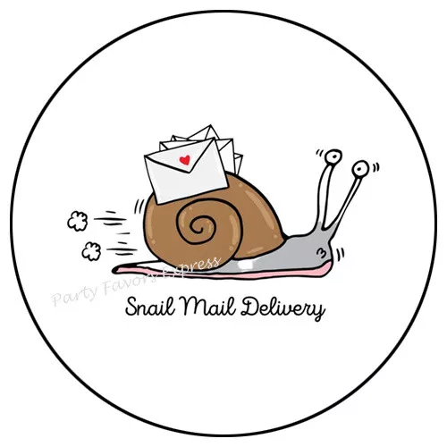 KIRAKIRA SNAIL MAIL DELIVERY PARTY FAVORS STICKERS - Walmart.com