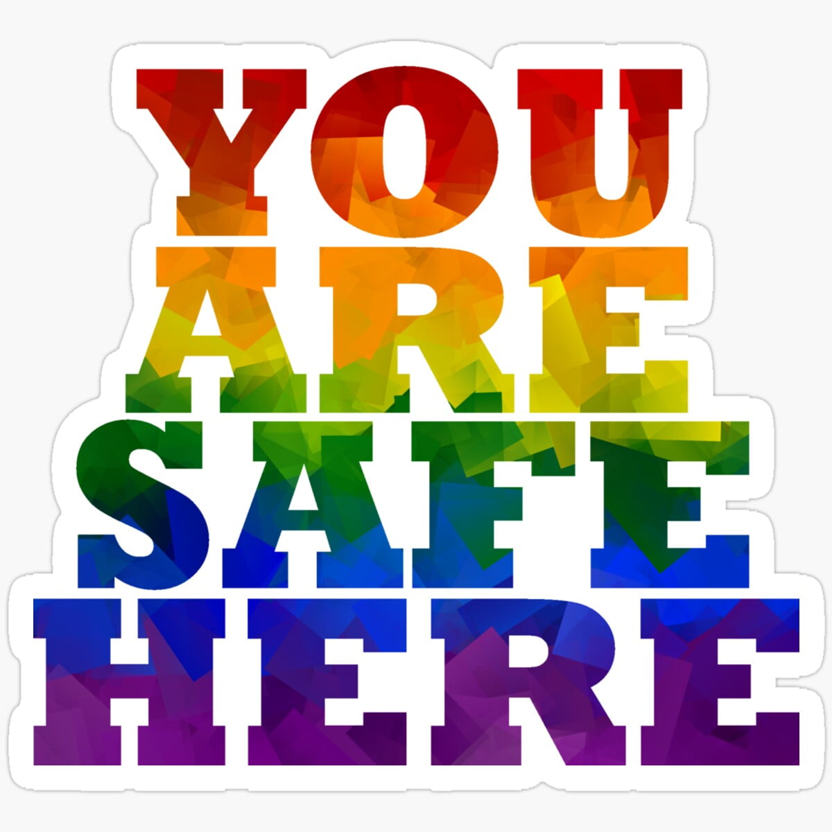 KIRAKIRA Safe Space Sticker Sticker. Gift For You - Decorate Laptops ...