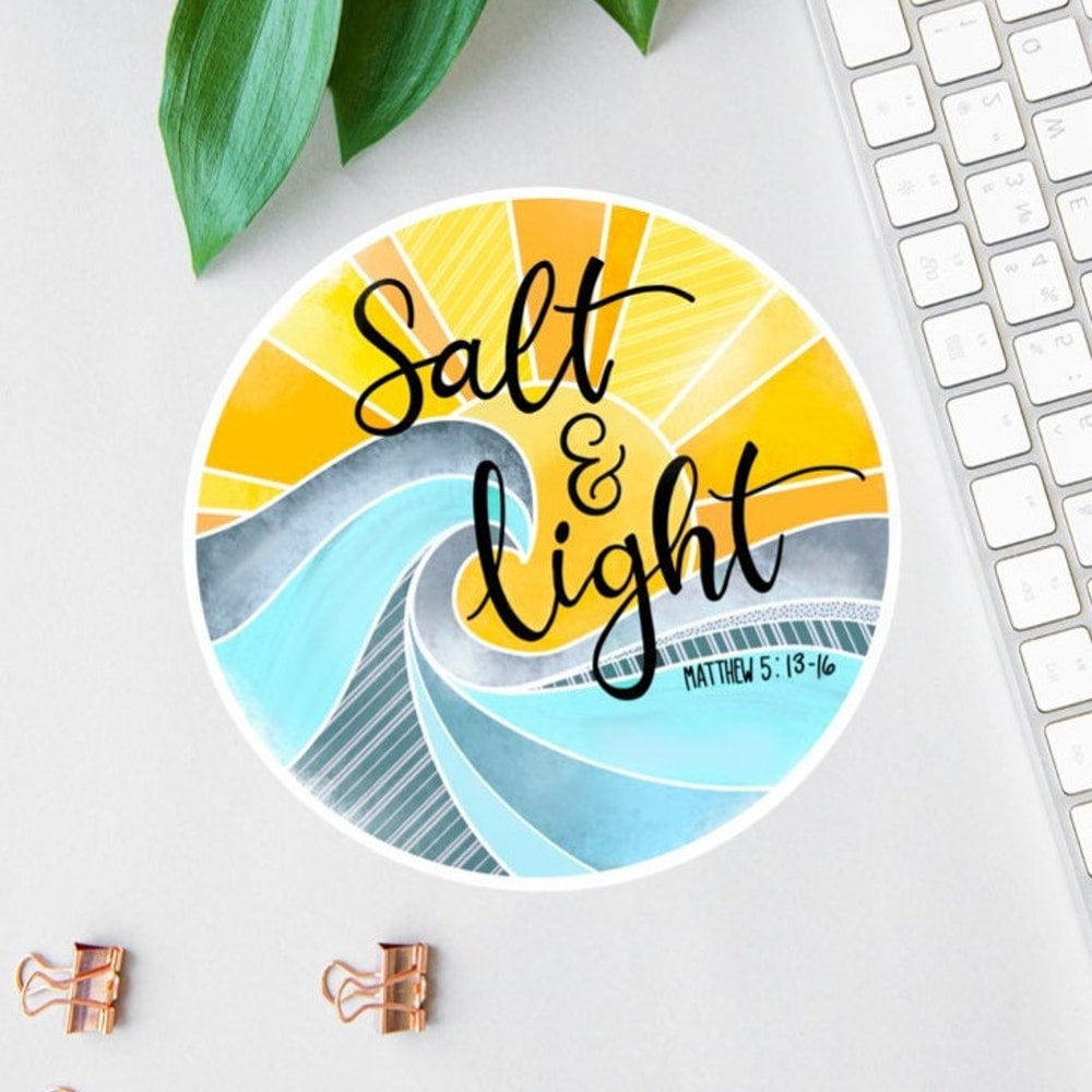 KIRAKIRA Salt And Light Sticker, Christian Sticker, Bible Verse Sticker ...