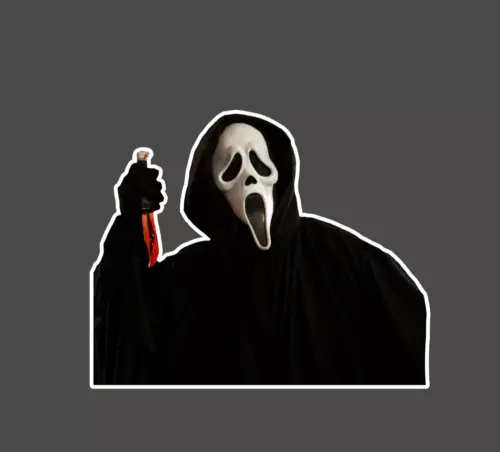 KIRAKIRA Scream Horror Movie Sticker - Walmart.com