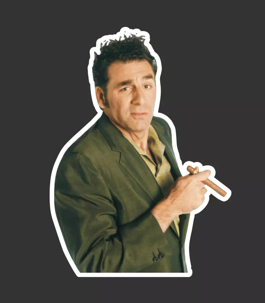 KIRAKIRA Seinfeld Kramer Die Cut Sticker - Walmart.com