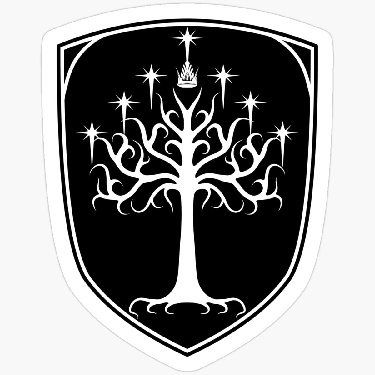 KIRAKIRA Sigil Of Gondor Sticker. Gift For You - Decorate Laptops ...