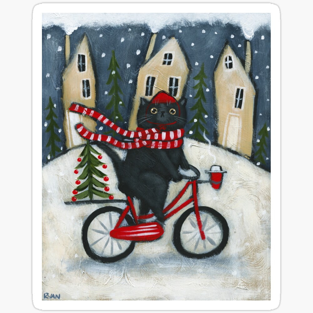 KIRAKIRA Snowy Bicycle Ride Sticker. Single, trio, or squad — Collect ...