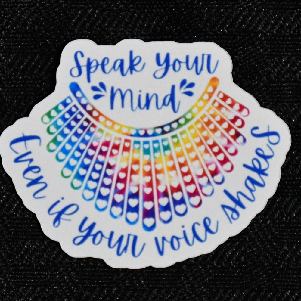 KIRAKIRA Speak Your Mind Stickers | Womens Rights | Feminism Laptop ...