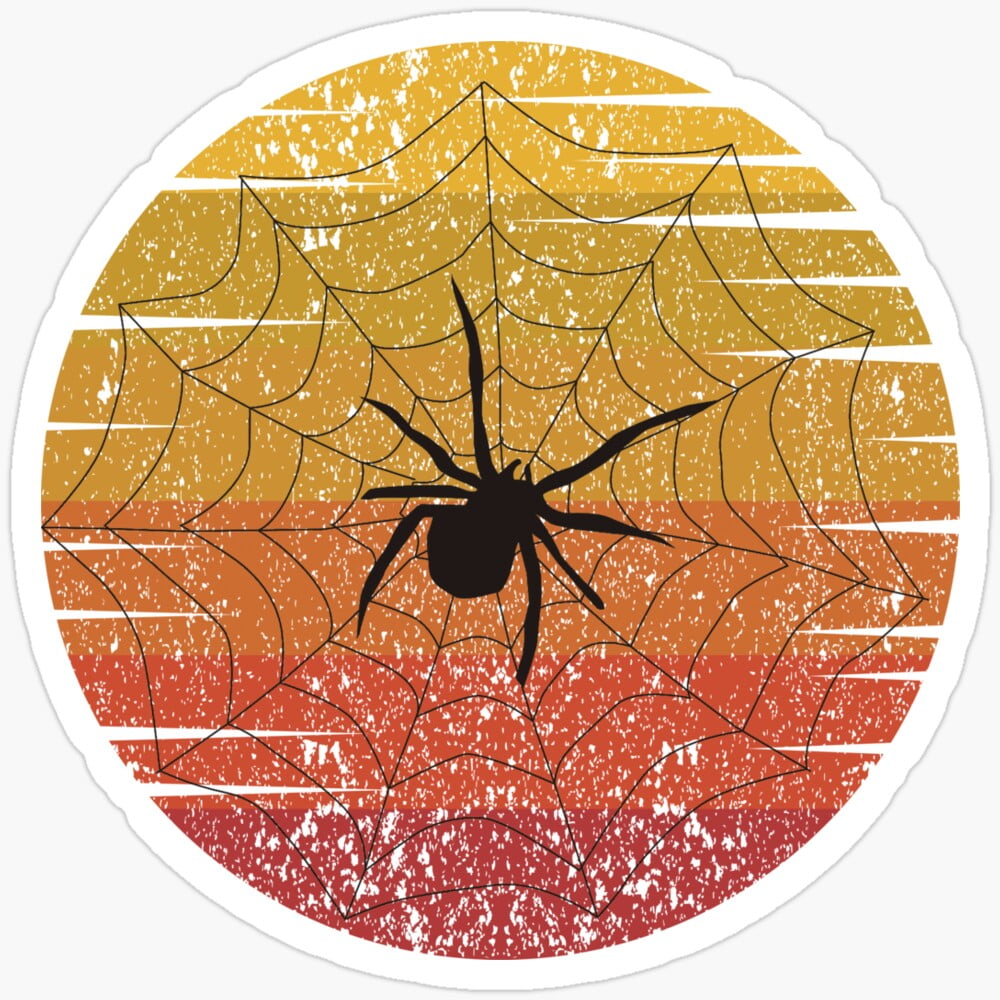 KIRAKIRA Spiders Lovers Gift , Spiders Retro Vintage Sunset Gift Idea ...