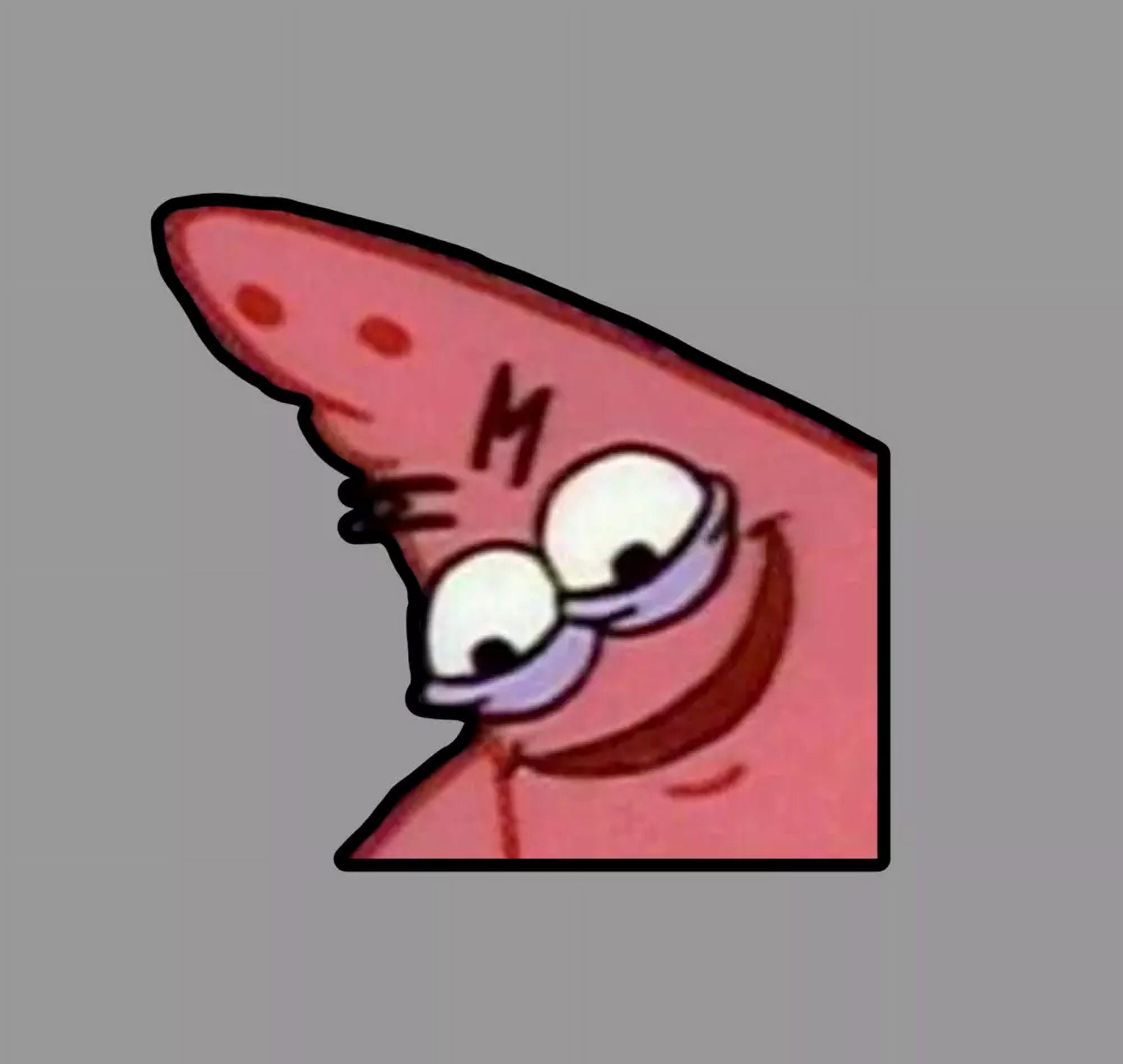 KIRAKIRA SpongeBob SquarePants Patrick Star Meme Sticker - Walmart.com