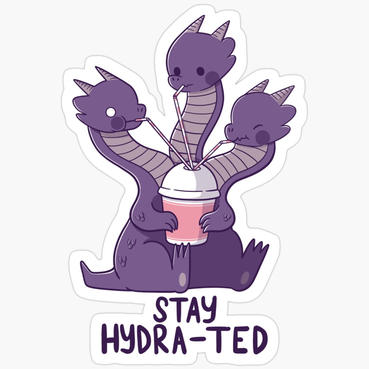 KIRAKIRA Stay Hydra-Ted Sticker. Gift For You - Decorate Laptops, Water ...