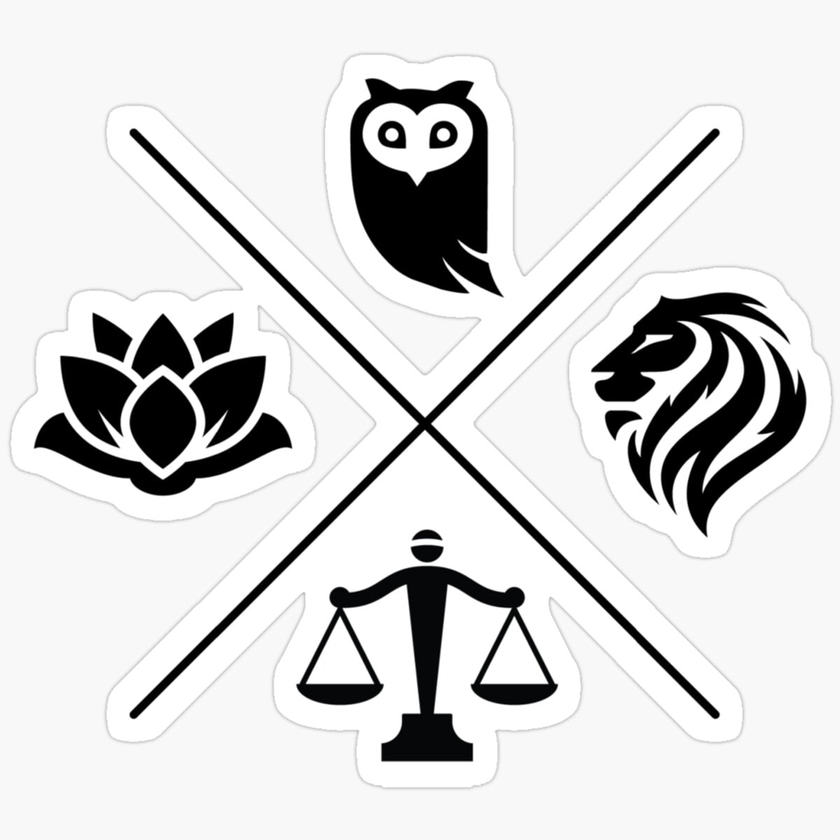 KIRAKIRA Stoic Virtues Wisdom Temperance Justice Courage Stoicism ...