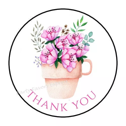 KIRAKIRA THANK YOU FLOWER POT PARTY FAVORS STICKERS - Walmart.com