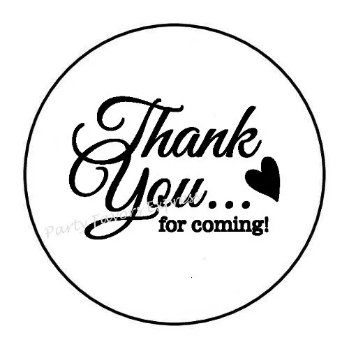 KIRAKIRA THANK YOU FOR COMING STICKERS PARTY FAVORS - Walmart.com