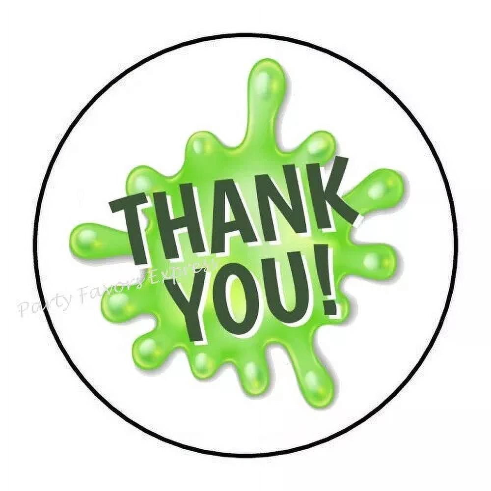 KIRAKIRA THANK YOU SLIME PARTY Decor STICKERS for Bottles, Laptops ...