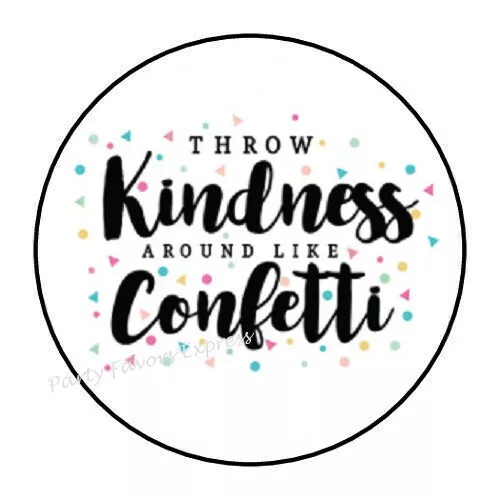 KIRAKIRA THROW KINDNESS AROUND LIKE CONFETTI Decor STICKERS for Bottles ...