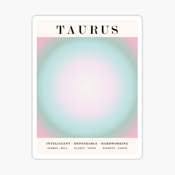KIRAKIRA Taurus zodiac sign, Aura , Energy, Grainy gradient, Museum ...