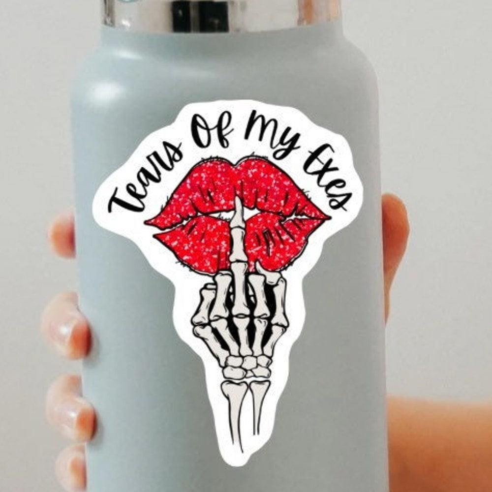 KIRAKIRA Tears Of My Exes Sticker, Funny Single Life Decal, Die Cut ...