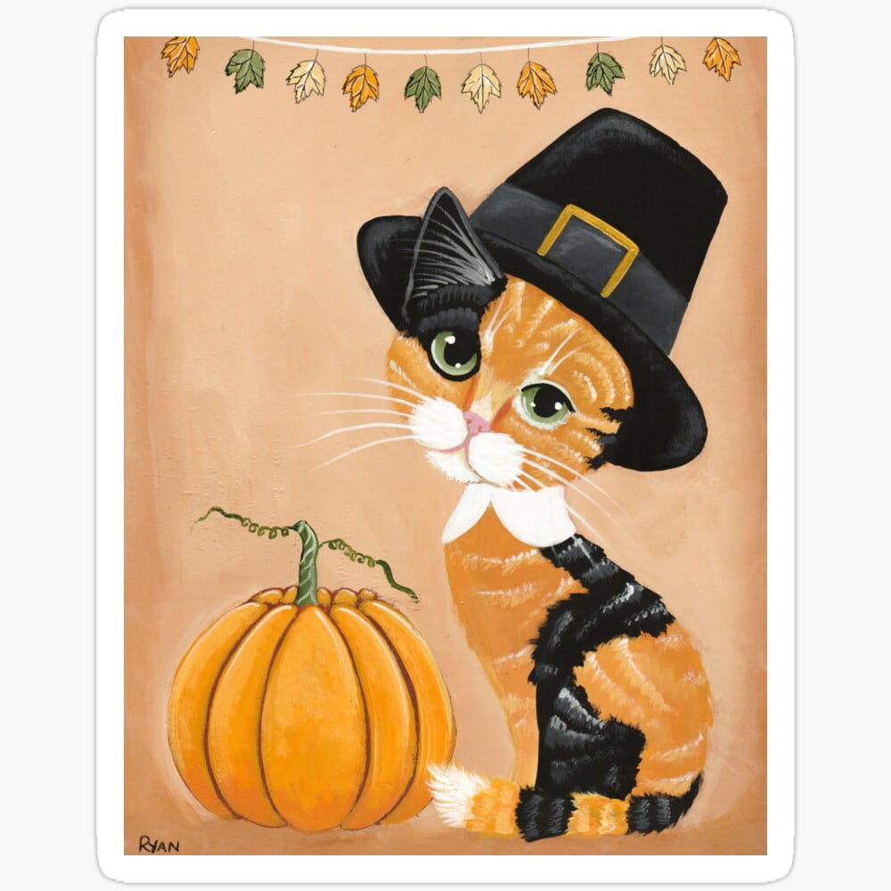KIRAKIRA The Little Pilgrim Cat Sticker. Single, trio, or squad — Collect them all! - Walmart.com