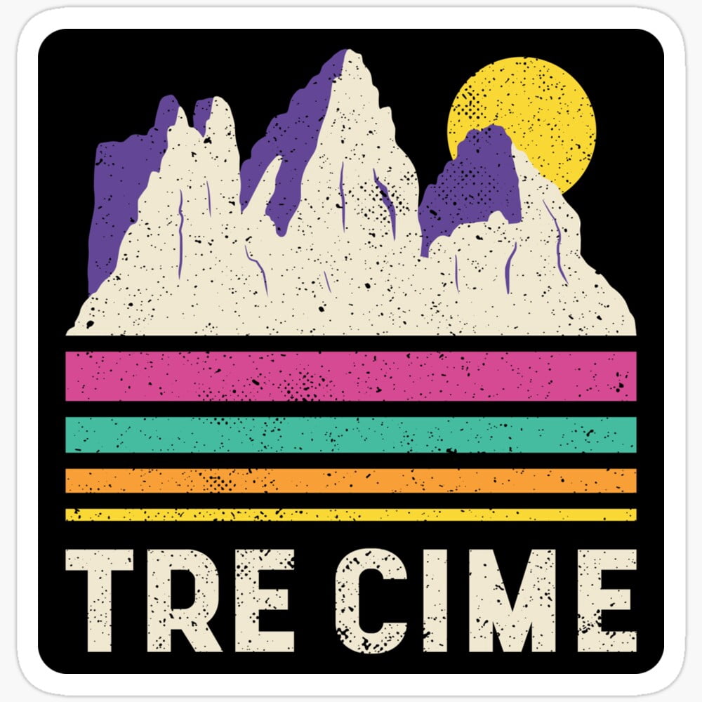 KIRAKIRA Three peaks of Lavaredo in Italy Sticker, Decorate laptops ...