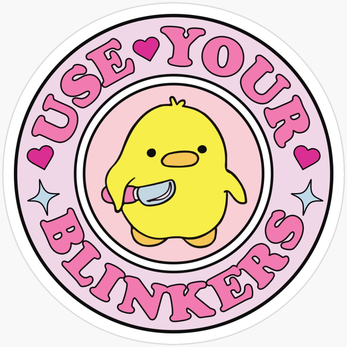 KIRAKIRA Use Your Blinkers Funny Duck Cute Bumper Sticker. Gift For You ...