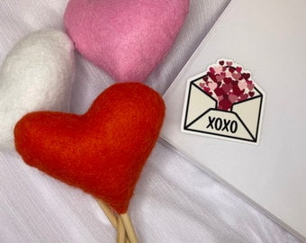 KIRAKIRA Valentines Day Exploding Heart Love Letter Sticker ...