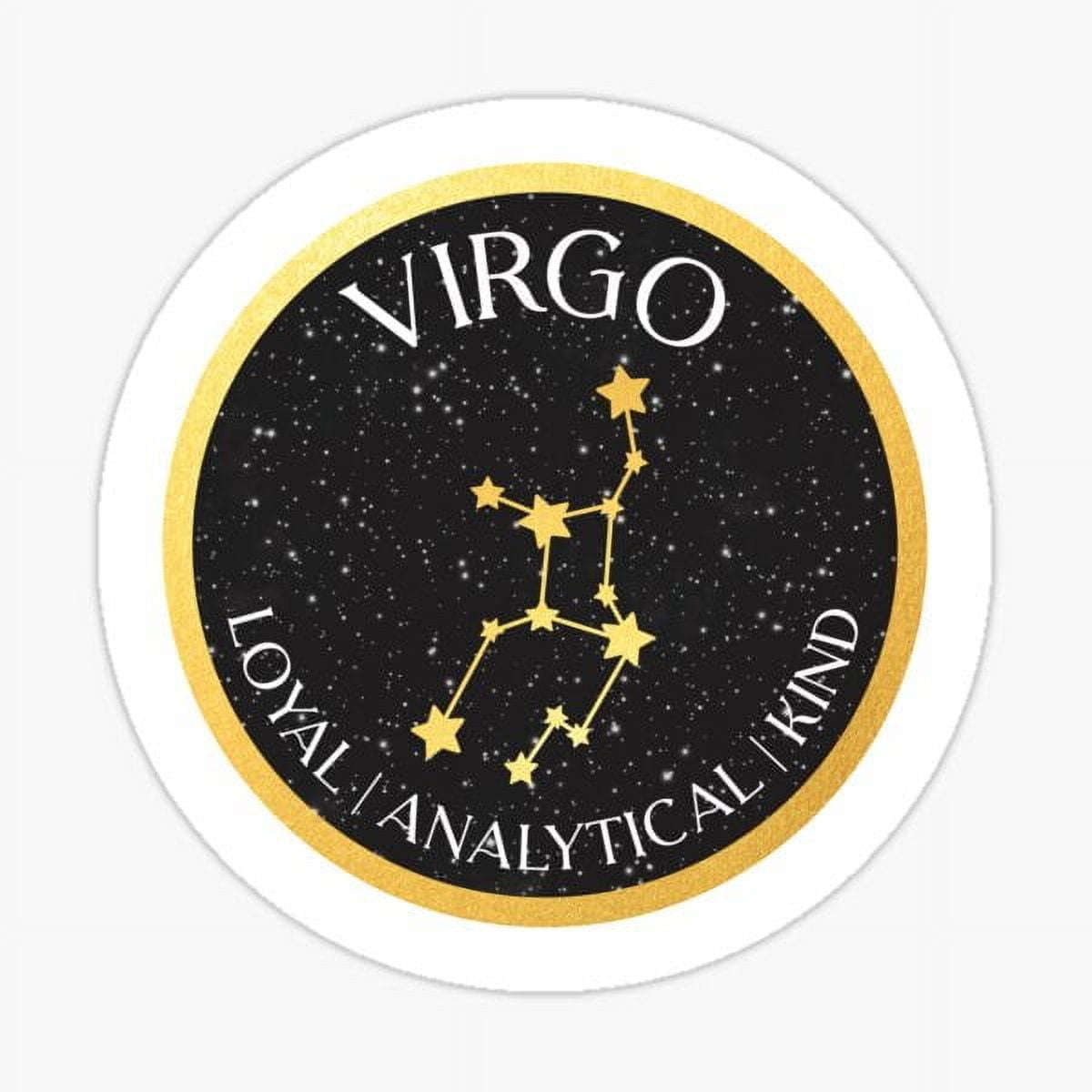 KIRAKIRA Virgo Zodiac Sign Sticker - Walmart.com