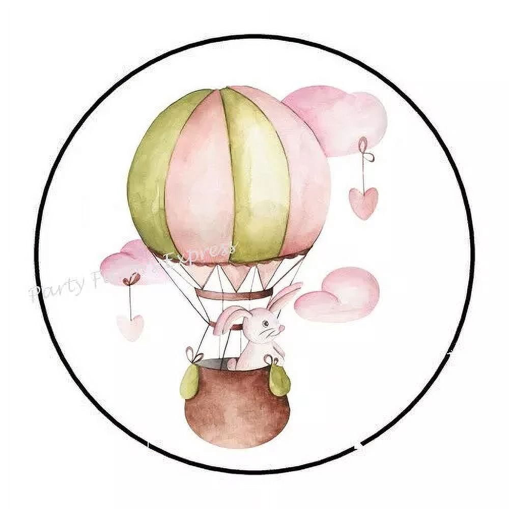 KIRAKIRA WATERCOLOR BUNNY BALLOON STICKERS PARTY FAVORS - Walmart.com