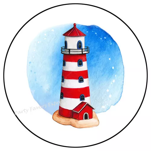 KIRAKIRA WATERCOLOR LIGHTHOUSE STICKERS PARTY FAVORS - Walmart.com