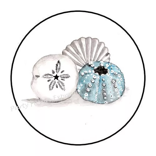 KIRAKIRA WATERCOLOR SEASHELLS PARTY FAVORS STICKERS - Walmart.com