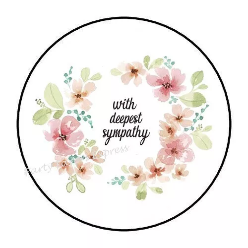 KIRAKIRA WITH DEEPEST SYMPATHY PARTY FAVORS STICKERS - Walmart.com