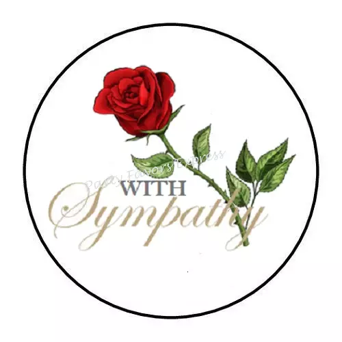 KIRAKIRA WITH SYMPATHY RED ROSE PARTY FAVORS STICKERS - Walmart.com