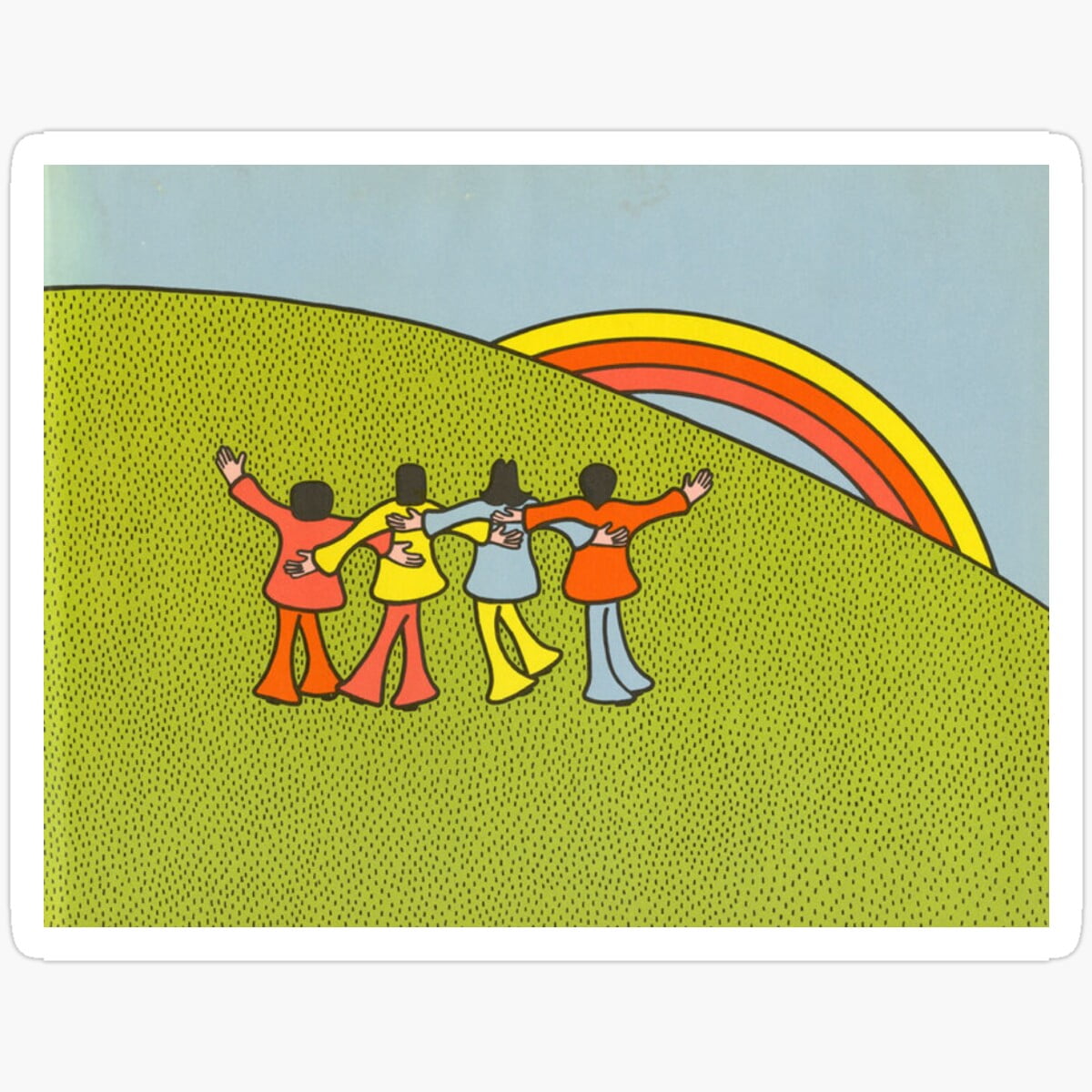 KIRAKIRA We Love You Beatles Sticker. Gift For You - Decorate Laptops ...