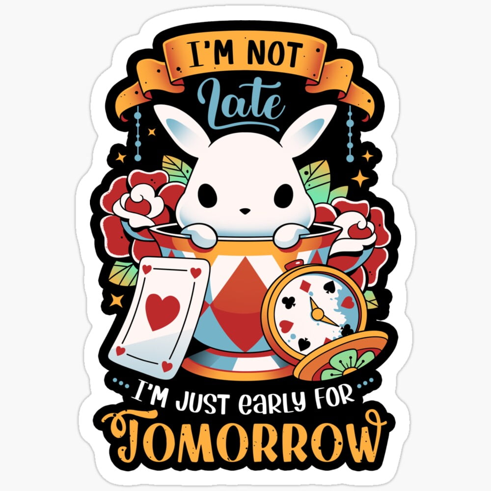 KIRAKIRA Wondrous Rabbit - Funny Cute Rabbit Sticker. Single, trio, or ...