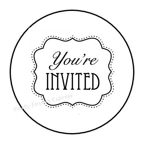 KIRAKIRA YOU'RE INVITED STICKERS PARTY FAVORS - Walmart.com