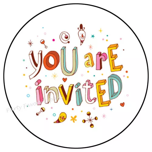 KIRAKIRA YOU'RE INVITED STICKERS PARTY FAVORS - Walmart.com