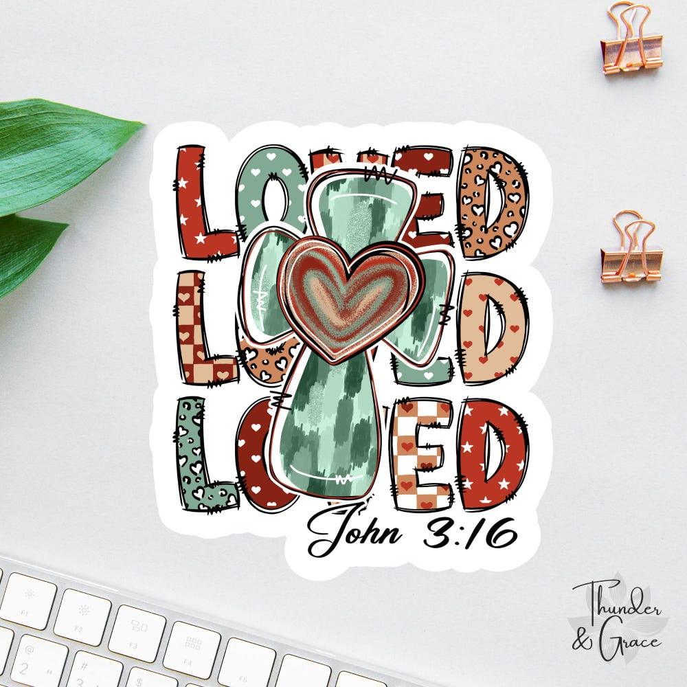 KIRAKIRA You Are Loved Sticker, Affirmation Stickers, Laptop Sticker ...