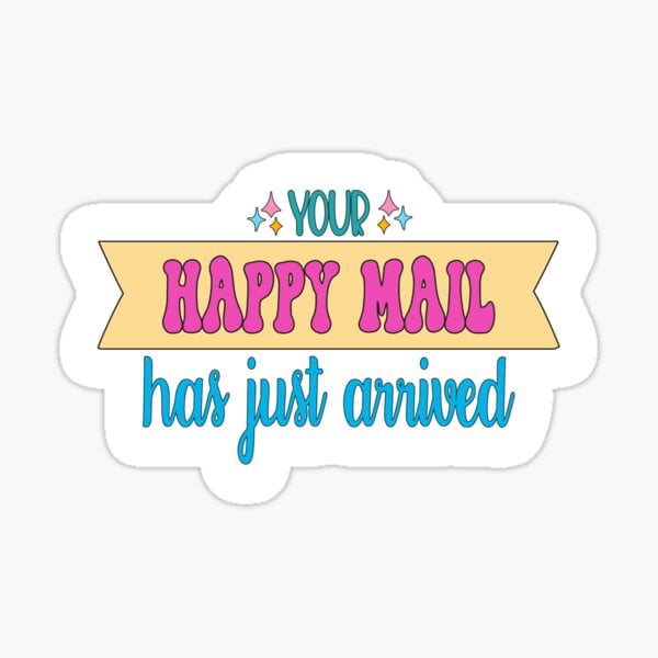 KIRAKIRA Your happy mail has just arrived Sticker - Walmart.com