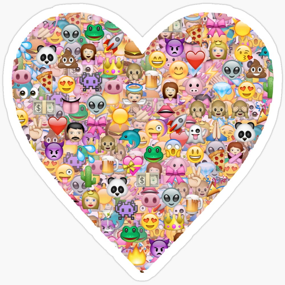 KIRAKIRA happy emoji pattern Sticker. Single, trio, or squad — Collect ...