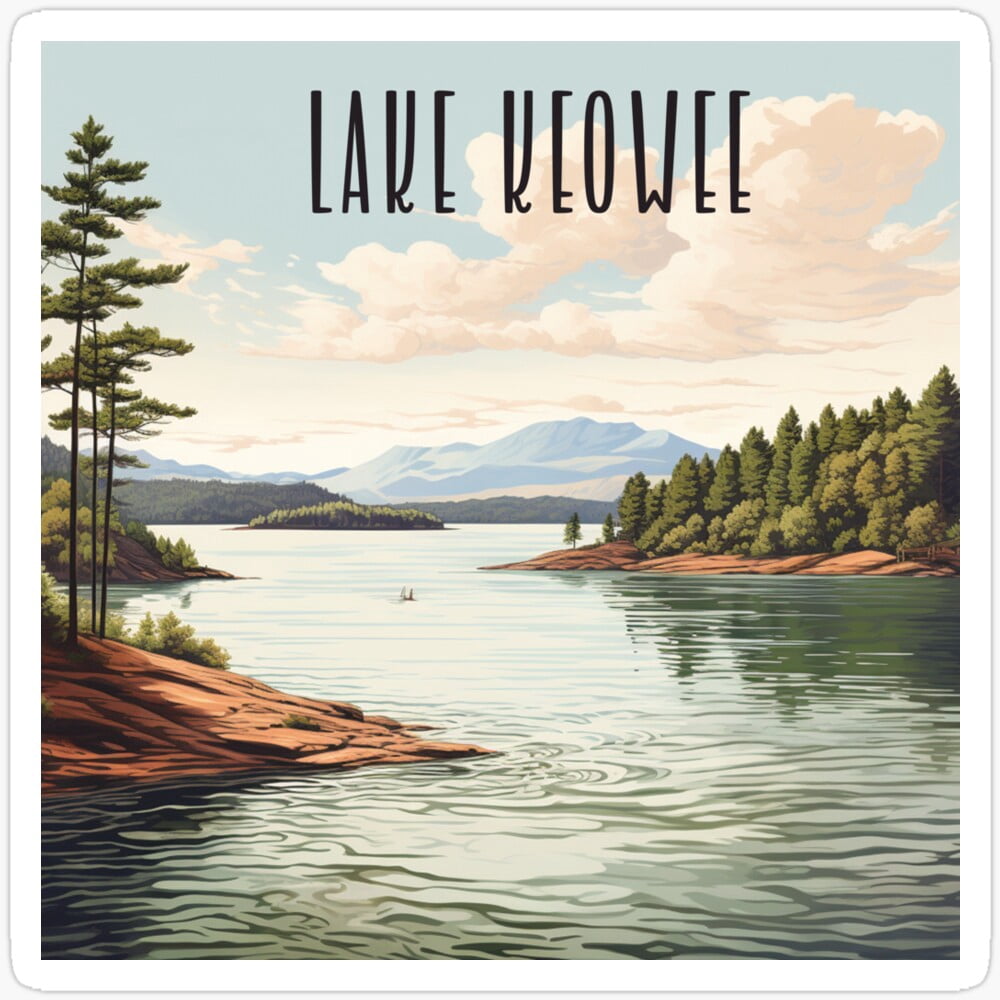 KIRAKIRA lake keowee Sticker, Decorate laptops, water bottles, and more ...