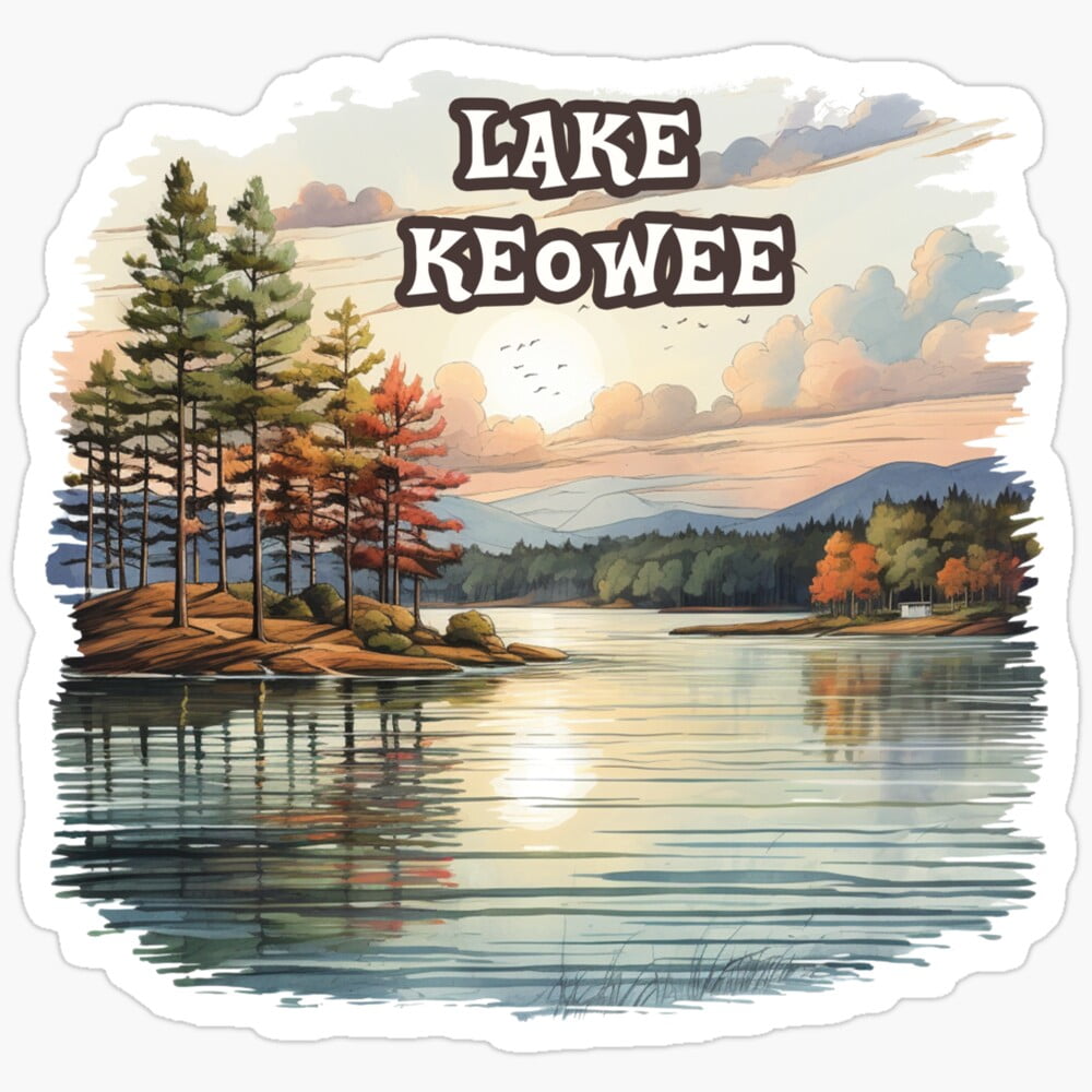 KIRAKIRA lake keowee Sticker, Decorate laptops, water bottles, and more ...