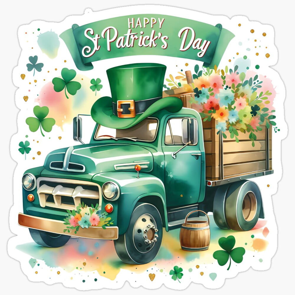 KIRAKIRA patricks day 2024 / Saint Patricks Day Truck / Happy St ...