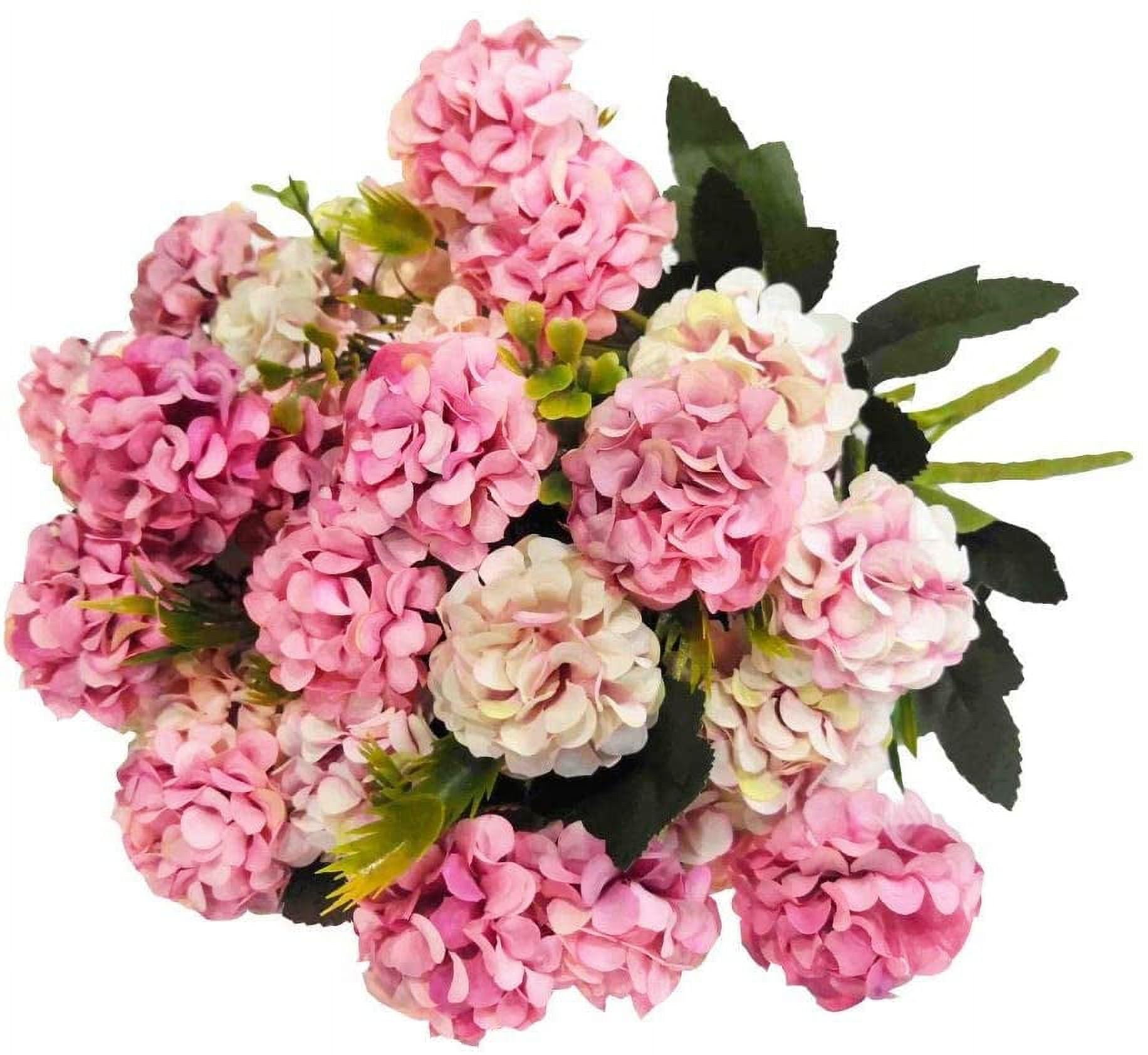 Kirifly Artificial Mini Hydrangea - Silk Bouquets for Wedding Decor ...