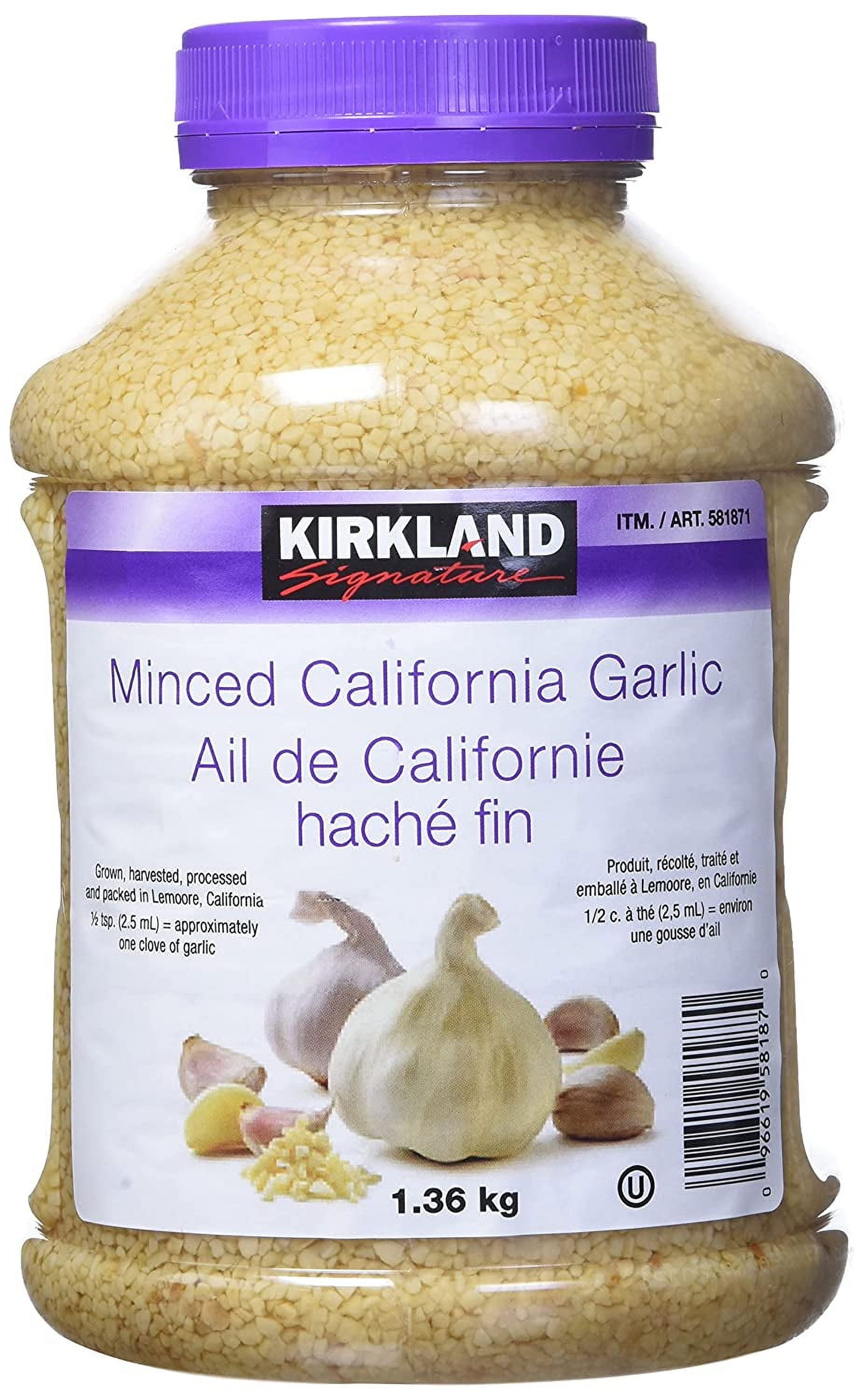 KIRKLAND SIGNATURE California Garlic, Minced 48 Ounce (581871 ...