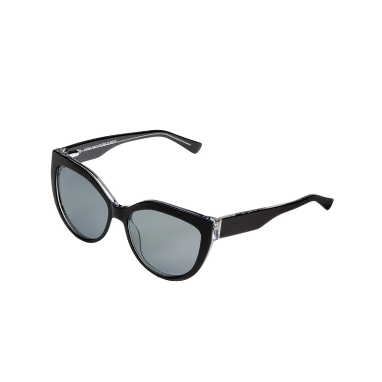KIRKLAND Signature Black Crystal Smoke Grey Polarized Sunglasses, KS17 ...