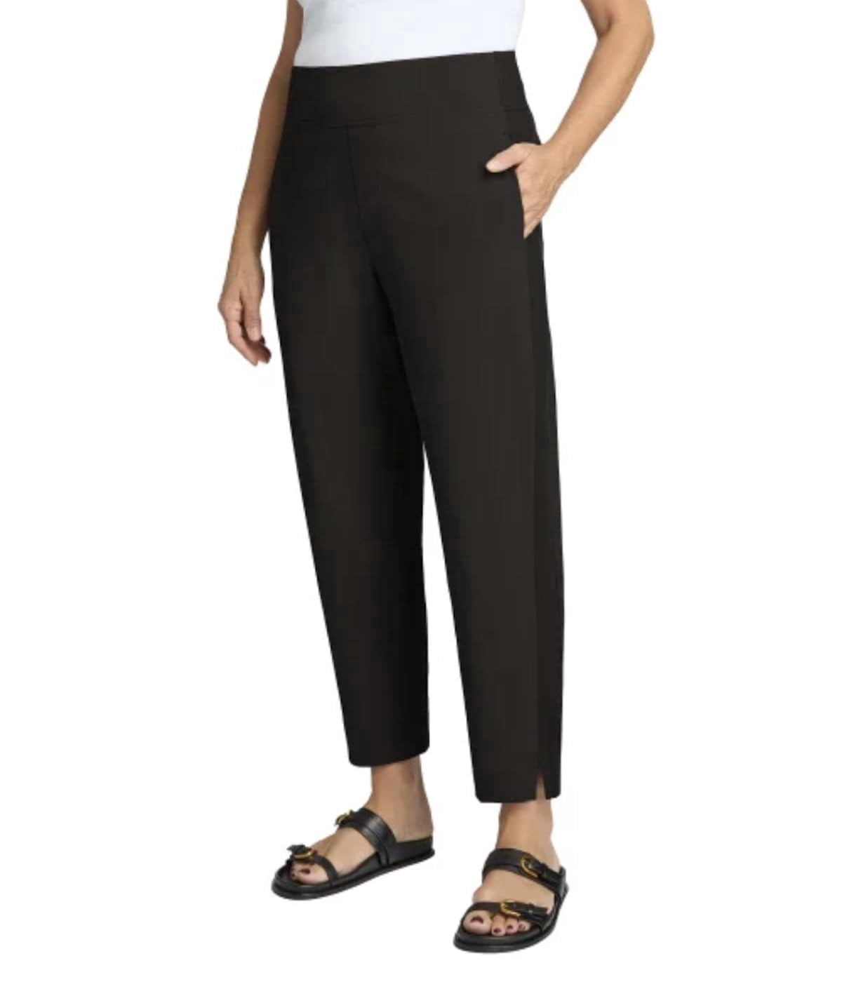 Kirkland Signature Women's Lightweight Ankle Pants, Black, Large ...