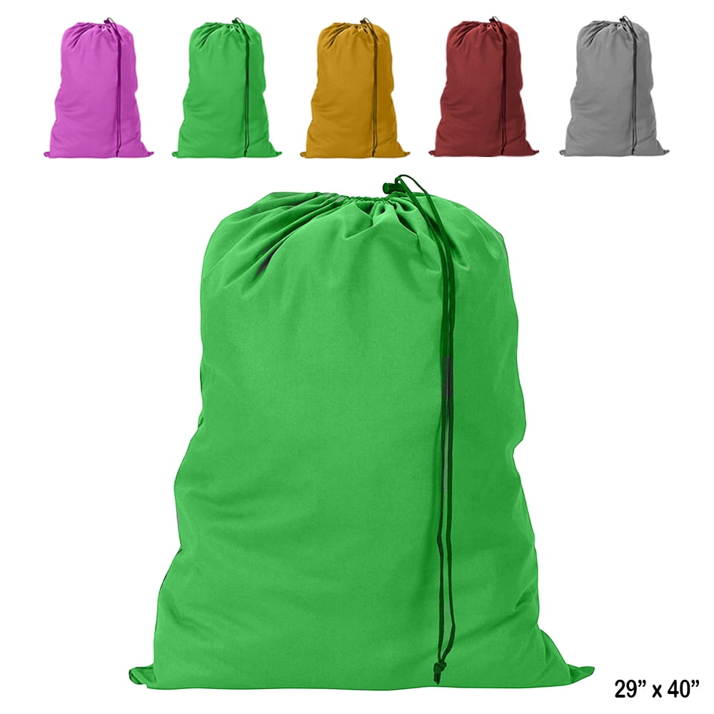 3 XL Heavy Duty Jumbo Sized Washable Laundry Bag Set with Drawstring ...
