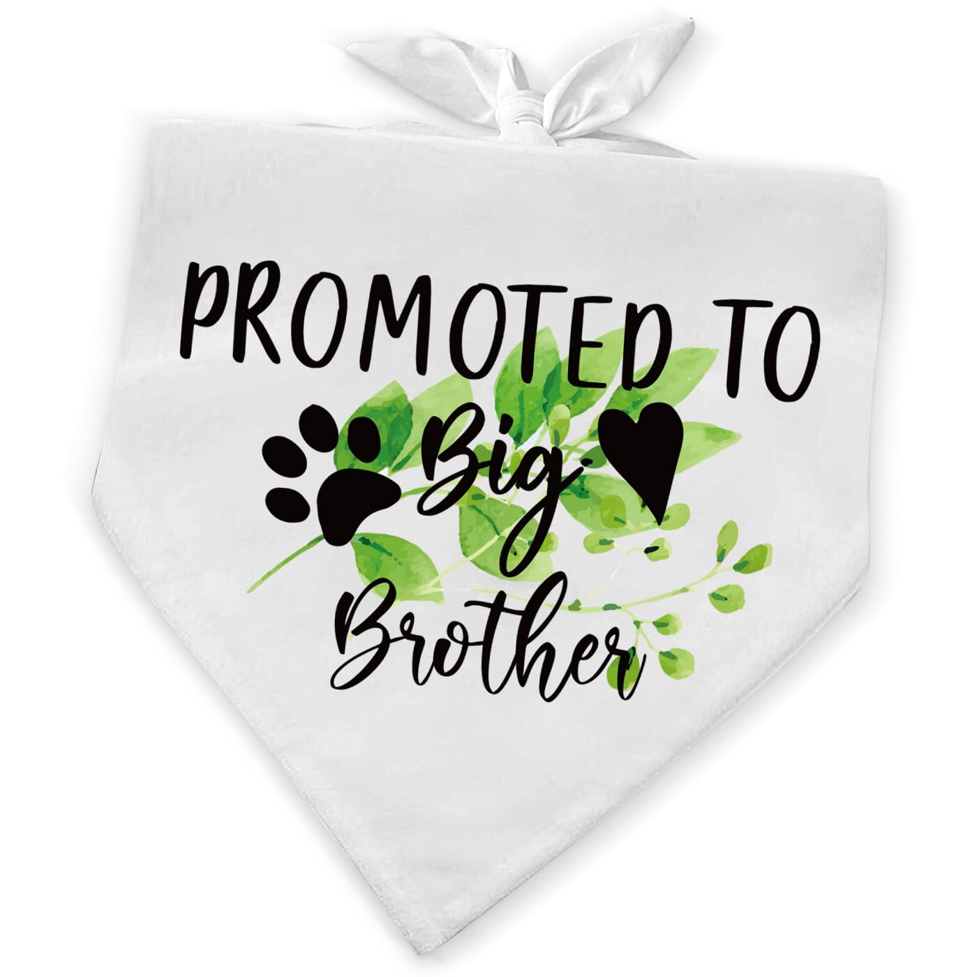 KISJO Promoted to Big Brother White Cotton Pet Bandanas, Pet Triangle ...